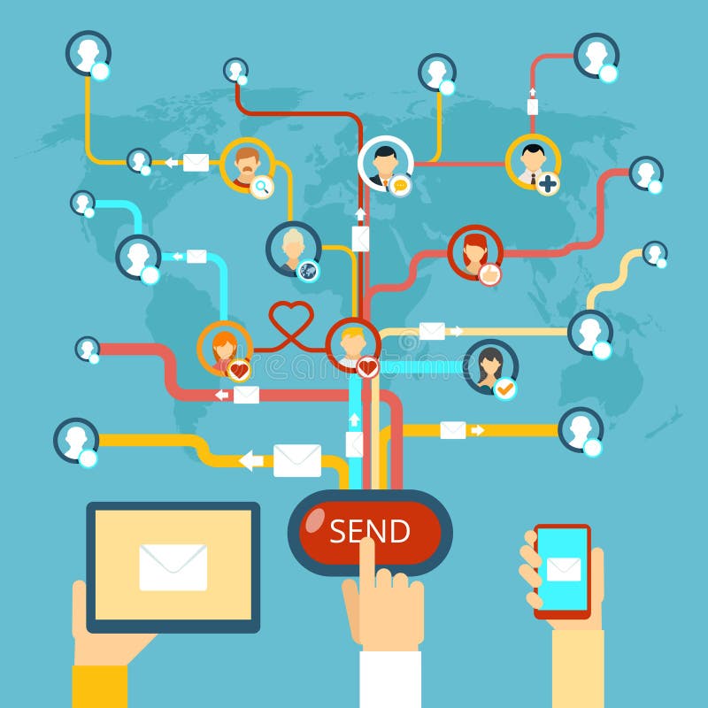 Marketing Concept of Running Email Campaign, Email Advertising, Stock ...