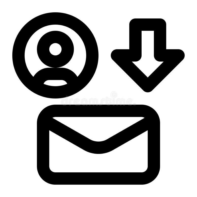 Email Targeting, Audience Target Outline Icon Stock Photo ...