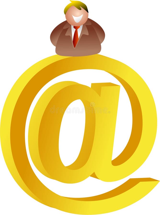 Email stock vector. Illustration of blue, connection, communications ...