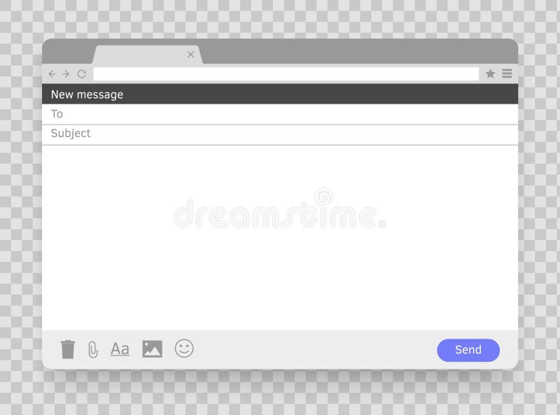 Blank Email Template Stock Illustrations – 10,283 Blank Email Template ...