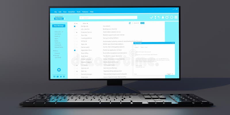 Computer Contact List Stock Illustrations – 1,755 Computer Contact List ...