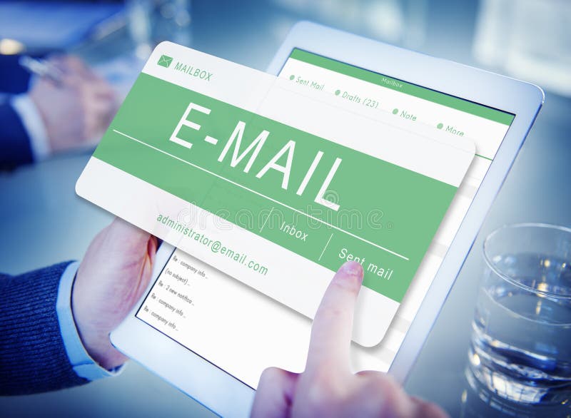 Email Message Digital Electronic Communication Concept Stock Image ...