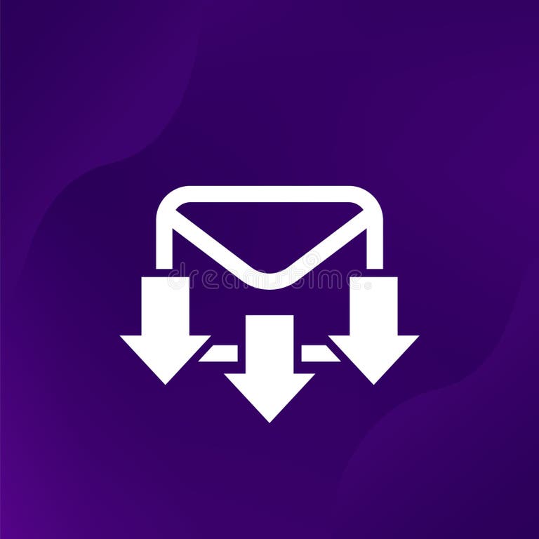 Email Message Icon for Apps or Web Stock Vector - Illustration of mass ...