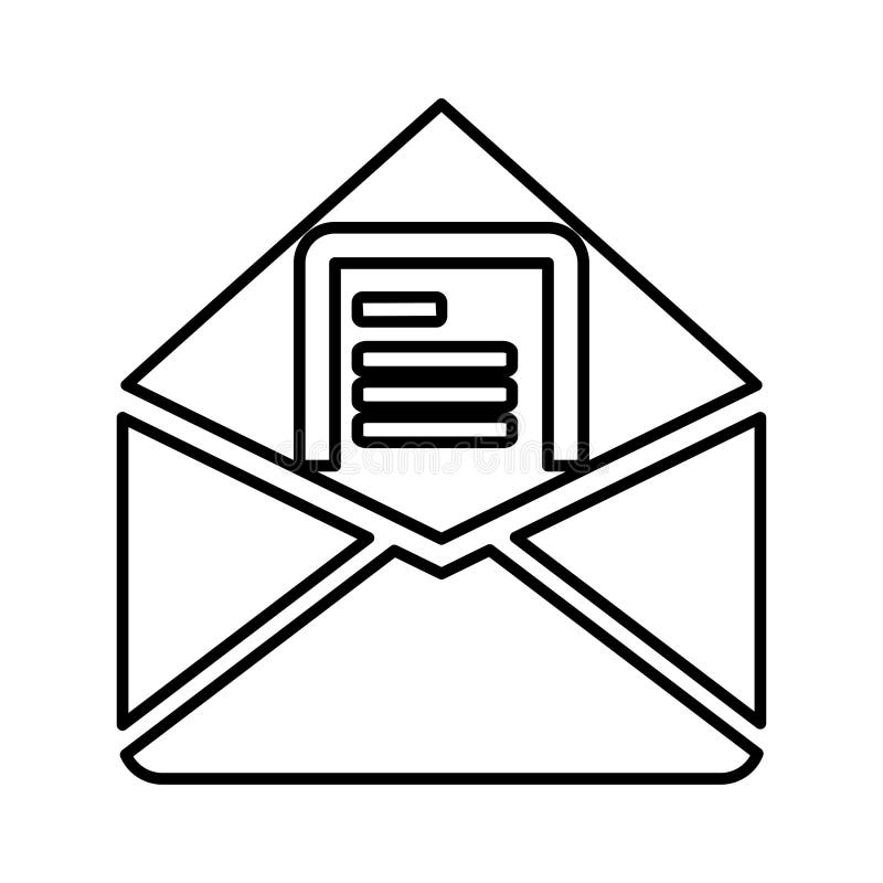 Email message icon stock vector. Illustration of email - 258285021