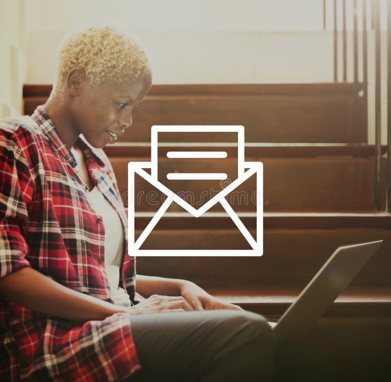 Email Message Icon Communication Letter Concept Stock Image - Image of ...