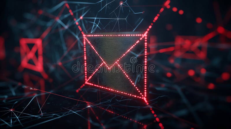 Email or Message Interfaces Showing Phishing Attempts. Stock Image ...
