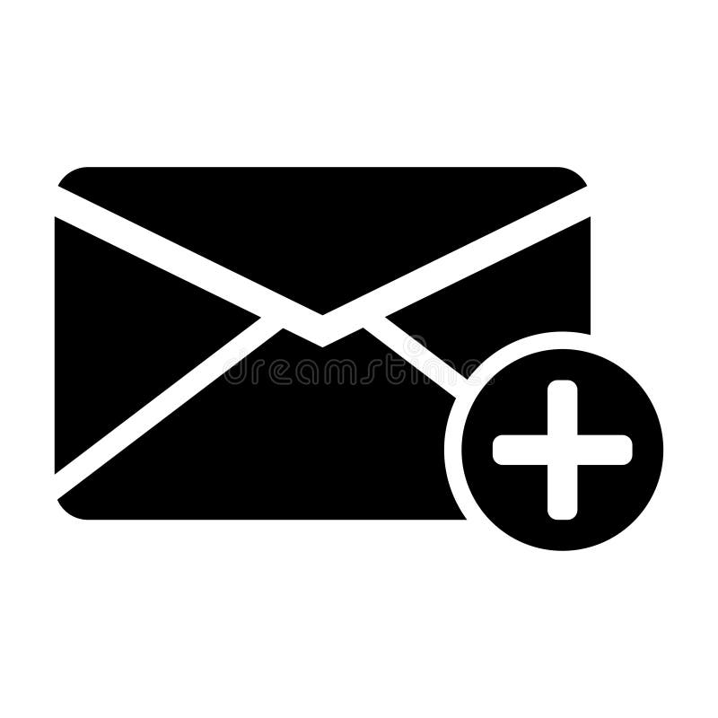 Email message plus icon stock vector. Illustration of design - 222993499