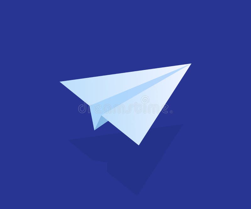Email and Message Sending Concept, Isometric Paper Plane, Mailing ...
