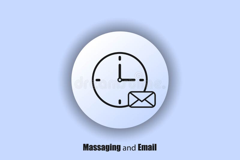 Waiting for Email Lettering Poster Stock Vector - Illustration of ...