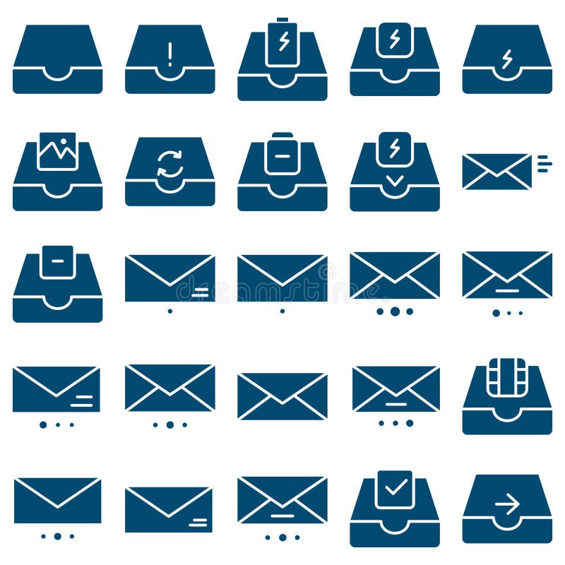 Email and Messaging Isolated Vector Icon Every Single Icon Can Easily ...