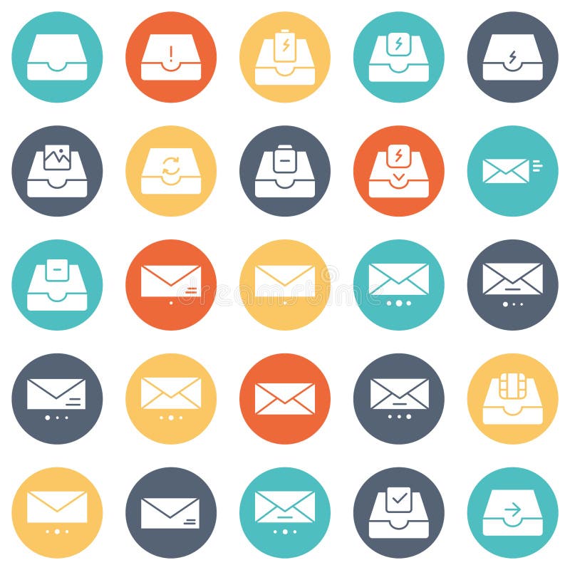 Email and Messaging Isolated Vector Icon Every Single Icon Can Easily ...