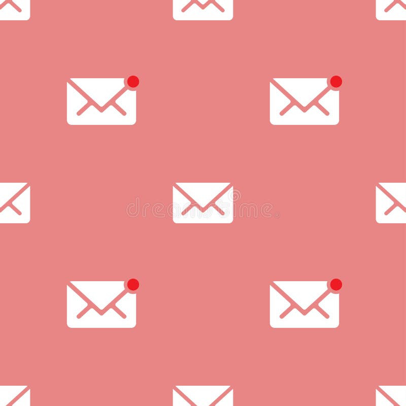 Background with Mail Envelopes Stock Illustration - Illustration of ...