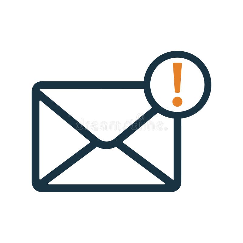 Email, Notification, Alert Icon. Simple Editable Vector Graphics Stock ...