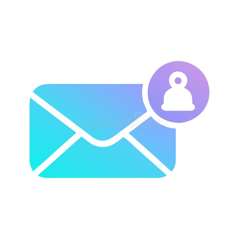 Email Notification Icon for Alerts Stock Vector - Illustration of email ...