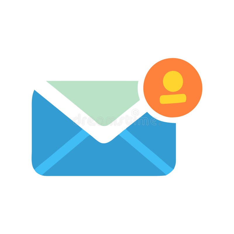 Email Notification Icon for Updates Stock Vector - Illustration of ...