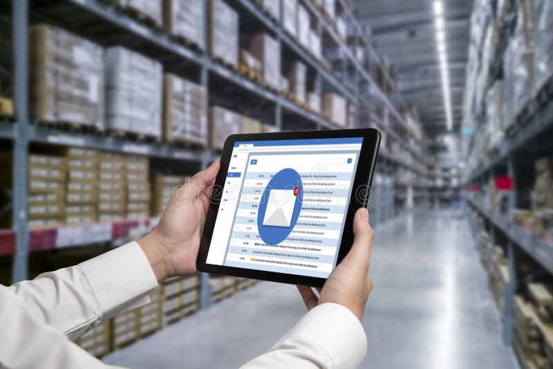 Email Notification Message Showing on Computer Screen Snugly Stock ...