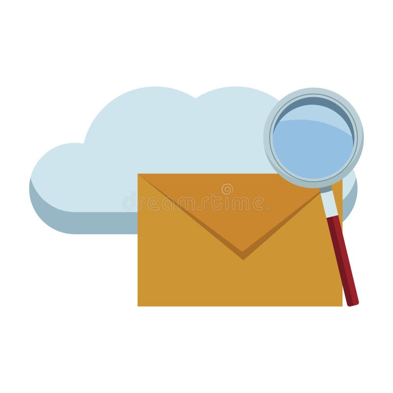 Email Open Envelope Paper Sticker with Shadow. Vector Isolated Label ...