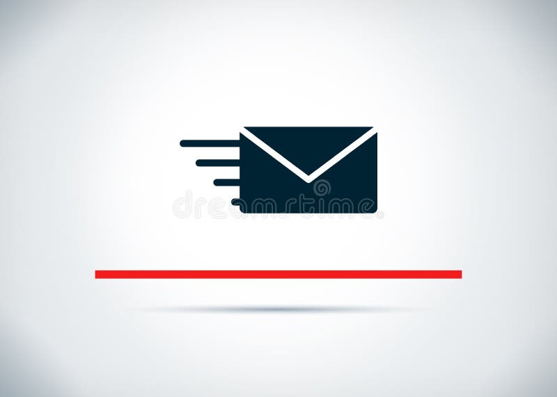 Email Option Icon Abstract Flat Background Design Illustration Stock ...