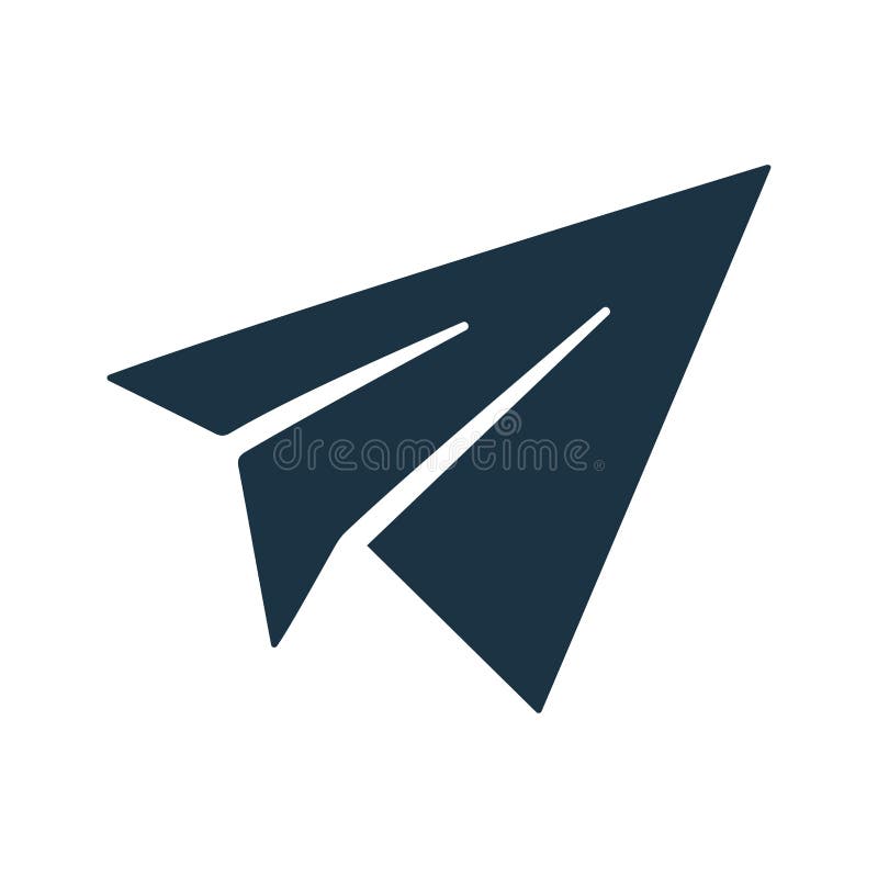 Email, Paper Plane Icon. Simple Editable Vector Illustration Stock ...