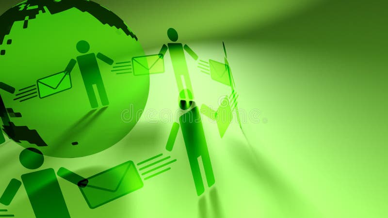 Email Envelopes Flying Around the World Stock Video - Video of global ...