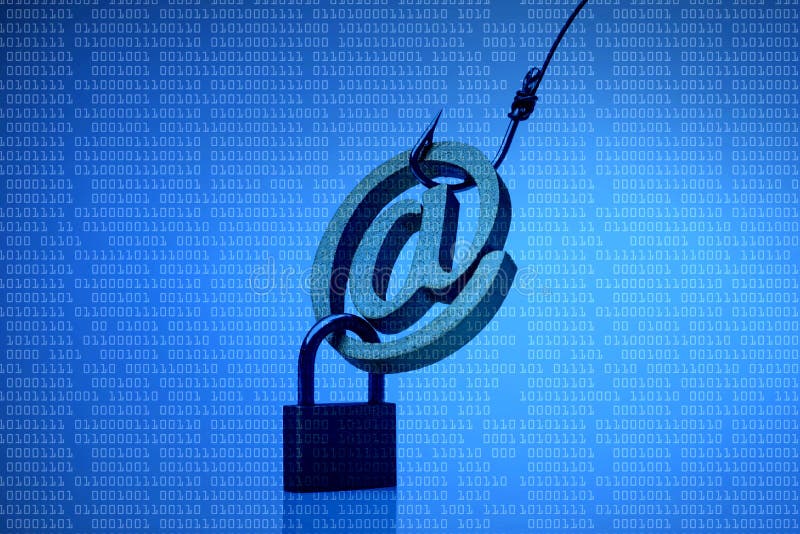 Email phishing attack stock illustration. Illustration of cloud - 92498121