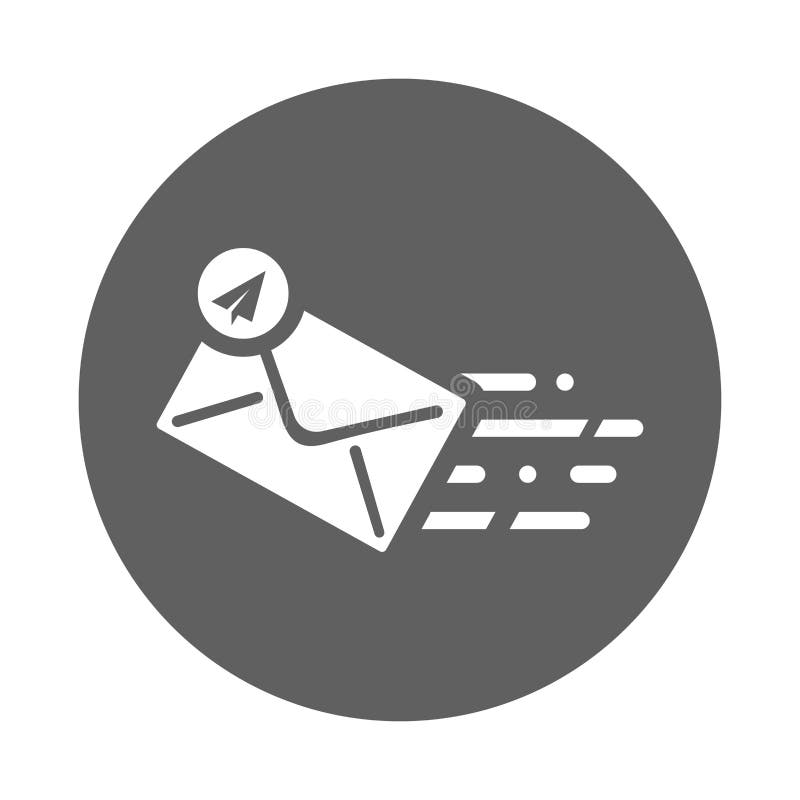 Email, Post, Send Icon. Gray Vector Sketch Stock Illustration ...