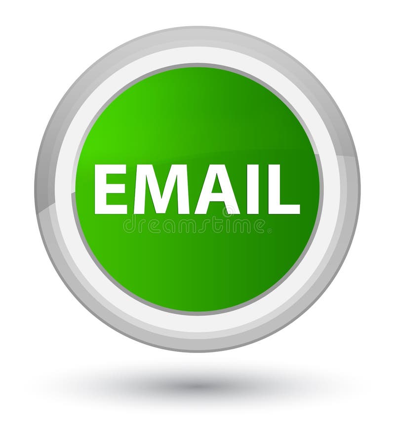 Email Prime Green Round Button Stock Illustration - Illustration of ...