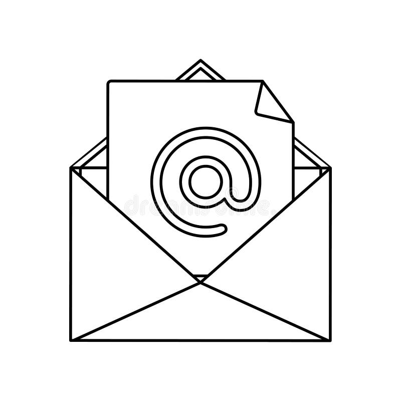 Email related icons image stock illustration. Illustration of postmark ...
