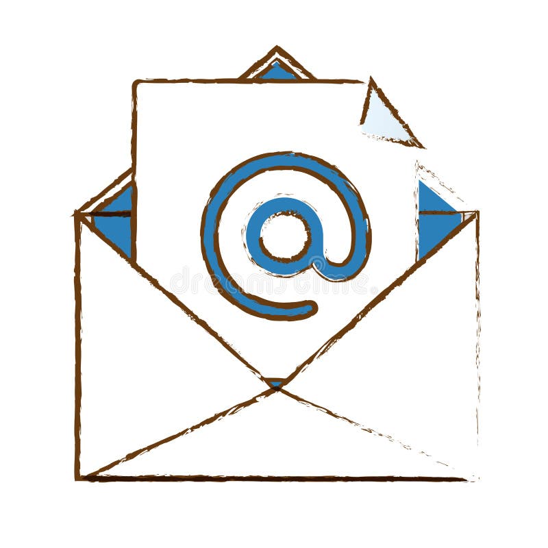 Email related icons image stock illustration. Illustration of ...