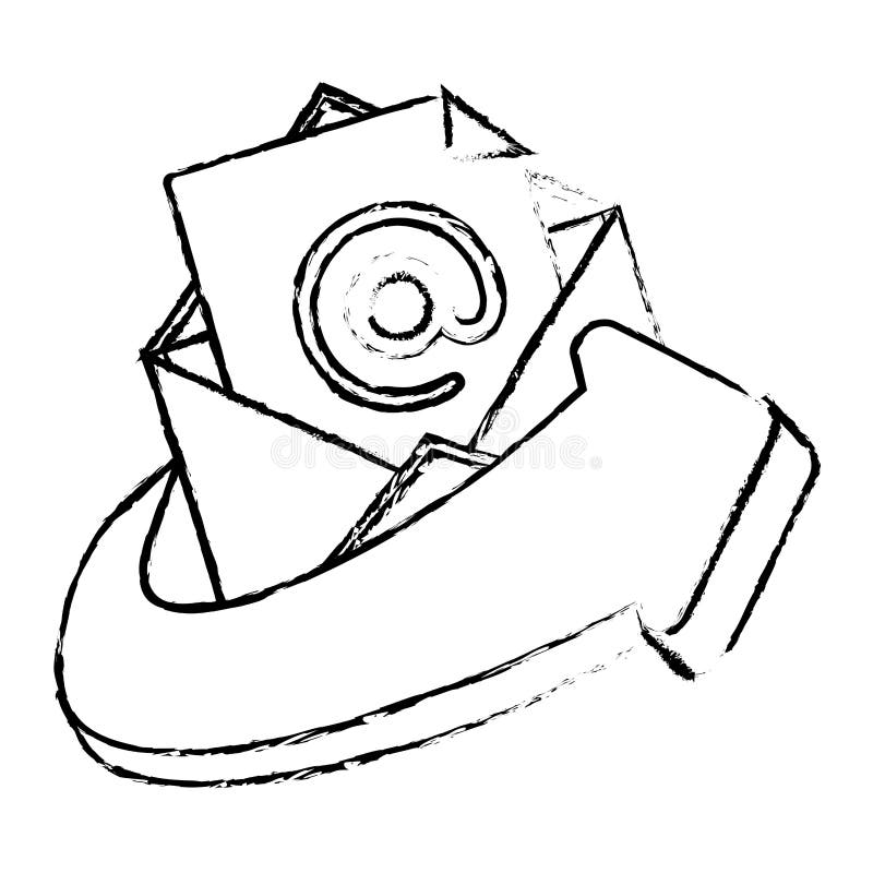 Email related icons image stock illustration. Illustration of symbol ...