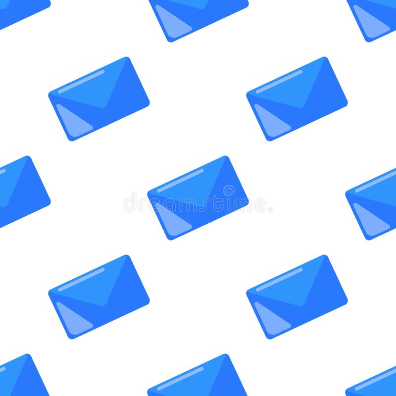 Email Seamless Pattern. Mail Symbol Wallpaper. Business Backdrop Stock ...