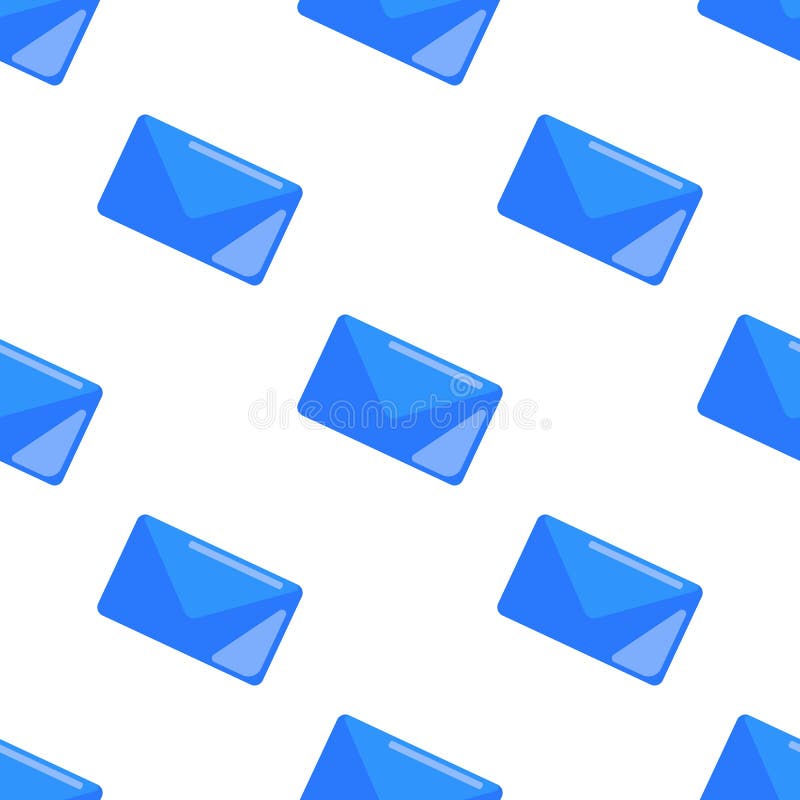 Email Seamless Pattern. Mail Symbol Wallpaper. Business Backdrop Stock ...