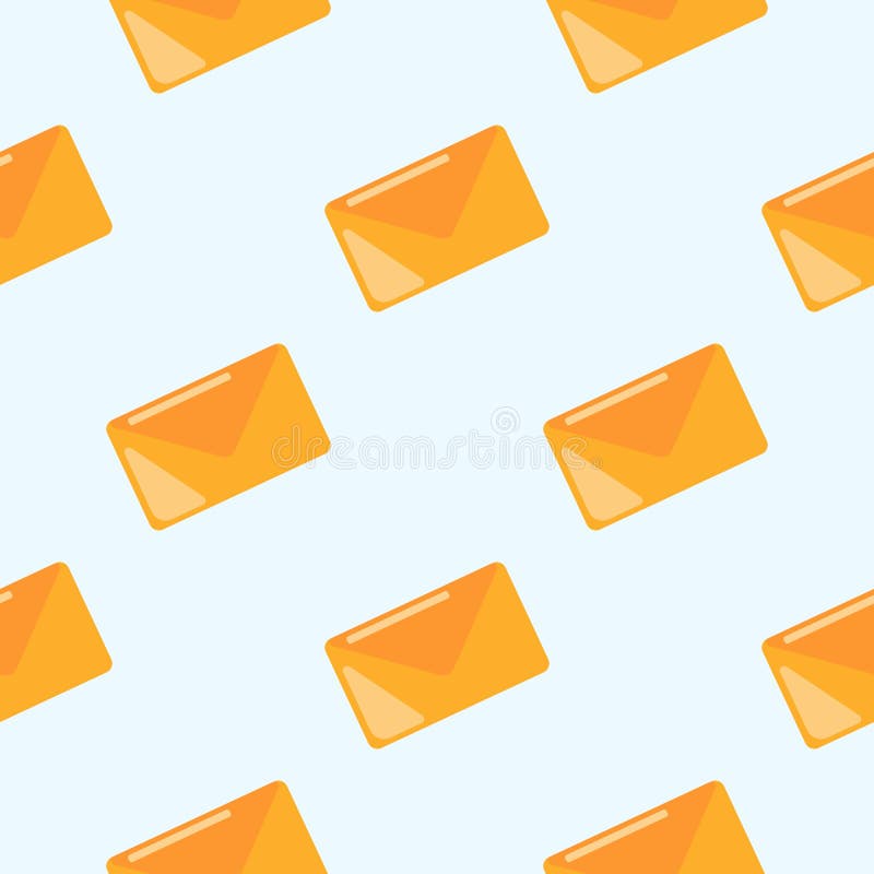 Email Seamless Pattern. Mail Symbol Wallpaper. Business Backdrop Stock ...