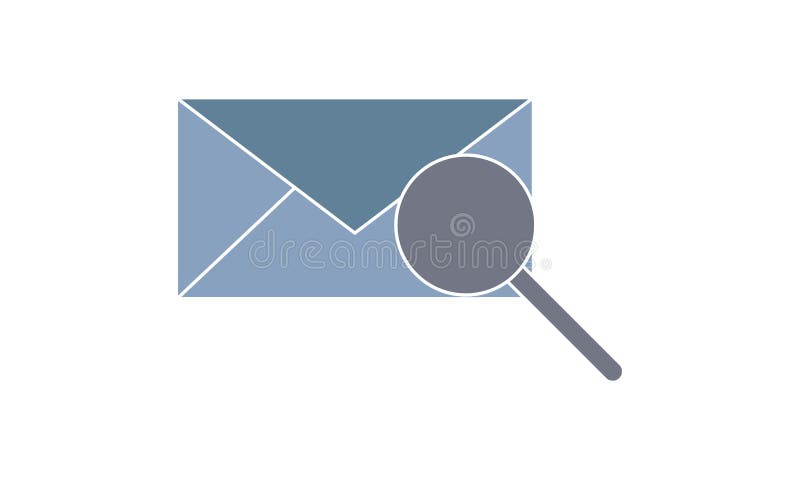 Find, Mail, Message, Search Icon Vector Illustration. Stock Vector ...