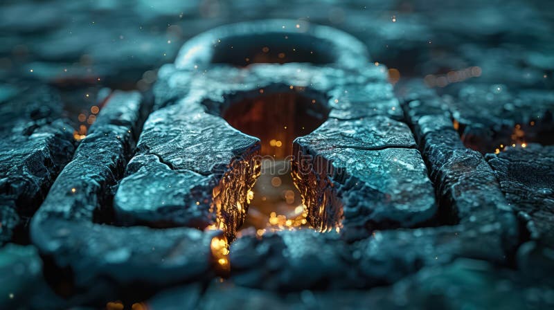 Email Security Breach, Broken Padlock Symbolizing a Breach in Email ...