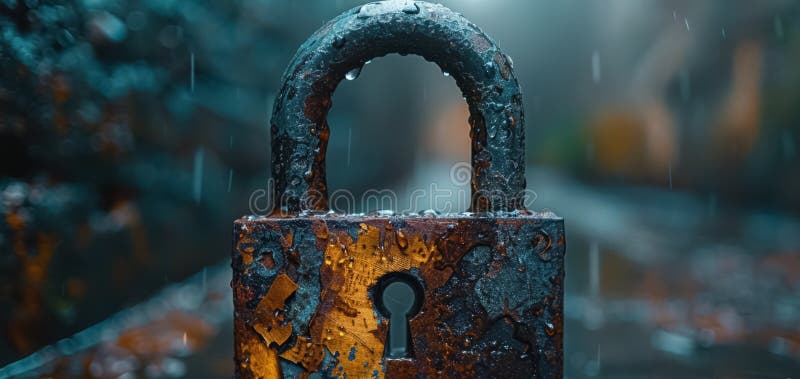 Email Security Breach, Broken Padlock Symbolizing a Breach in Email ...