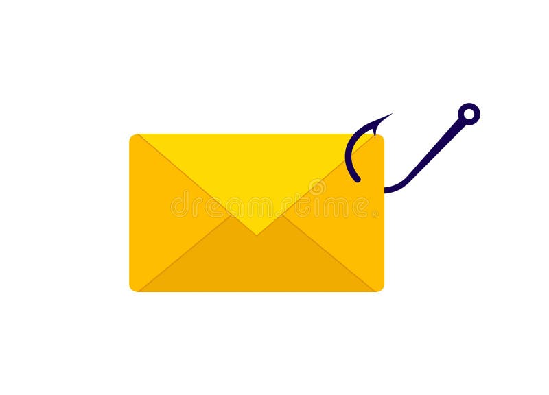 Email Security Concept Featuring Envelope with Phishing Hook ...