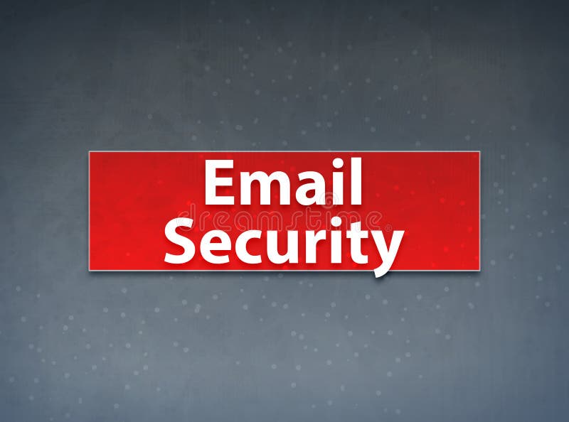 Email Security Red Banner Abstract Background Stock Illustration ...
