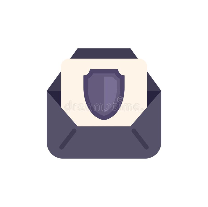 Email Security Shield Providing Protection for Messages Stock ...