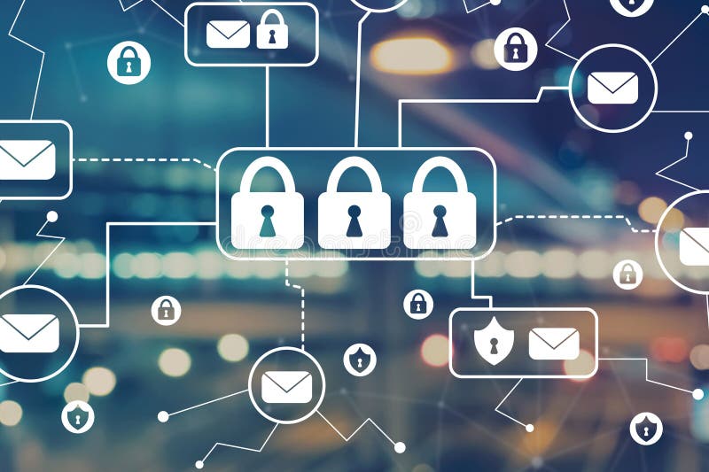 Email city stock vector. Illustration of conceptual, global - 4853460