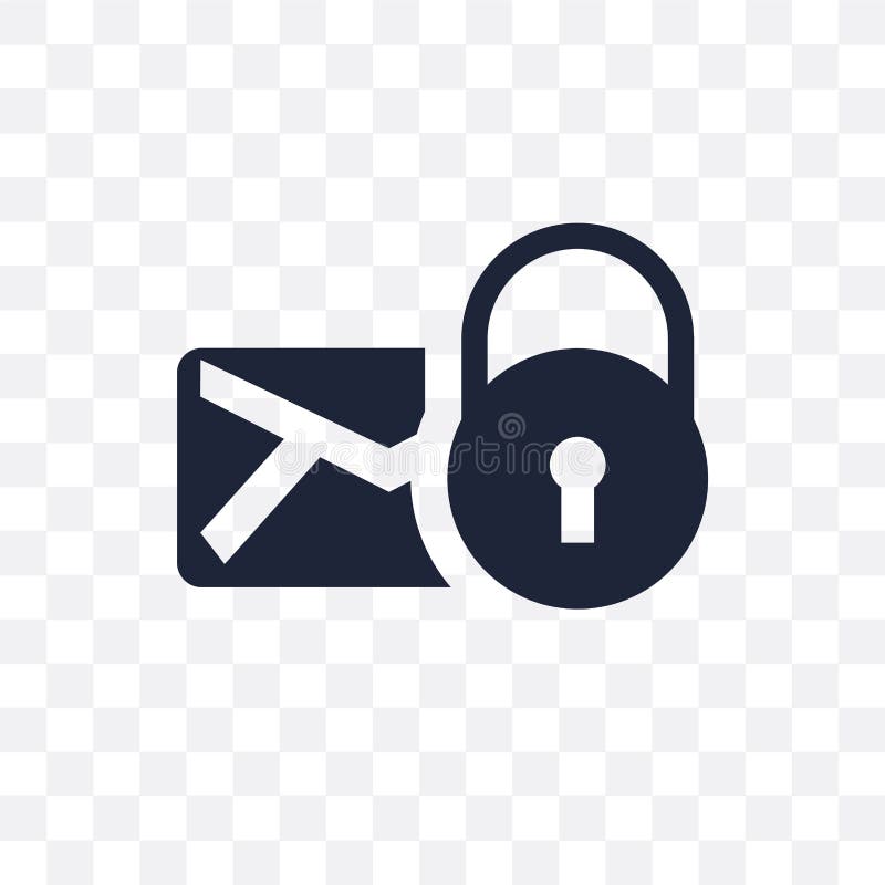 Email Security Transparent Icon. Email Security Symbol Design Fr Stock ...
