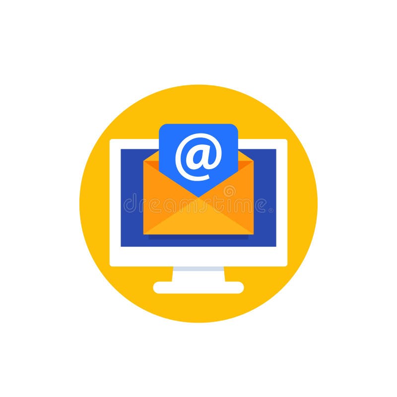 Email Service, Electronic Mail Message Vector Icon Stock Vector ...
