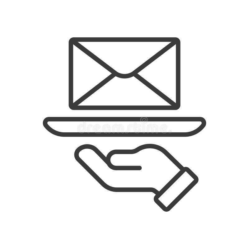 Email Service, Icon in Line Design. Email, Service, Communication ...