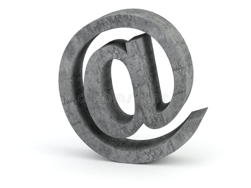 Email sign stock illustration. Illustration of concrete - 28856900