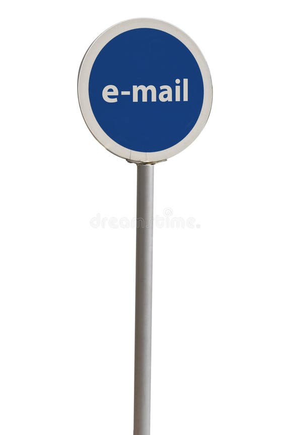 Email sign stock photo. Image of mall, metal, advertising - 3701834