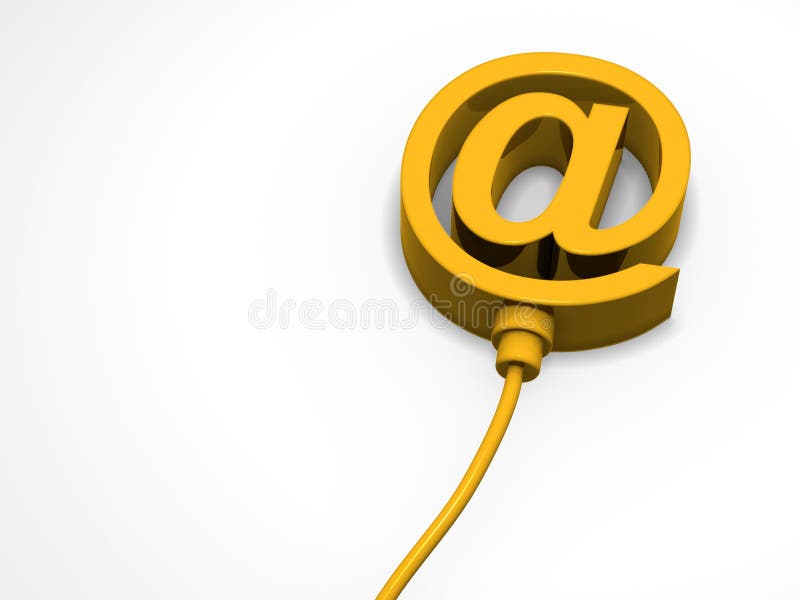 Email sign stock illustration. Illustration of colorful - 3799925
