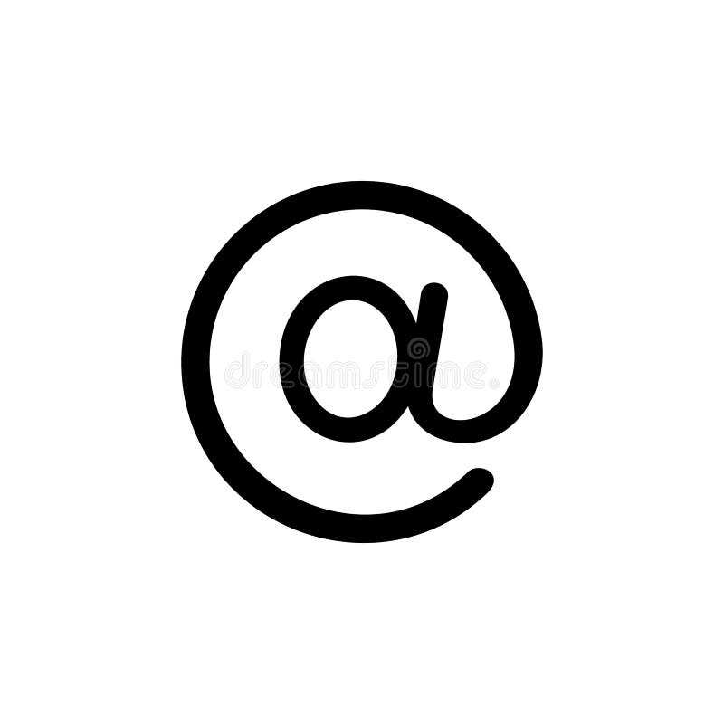 Email Sign Icon. Simple Glyph, Flat Vector of Web Icons for UI and UX ...