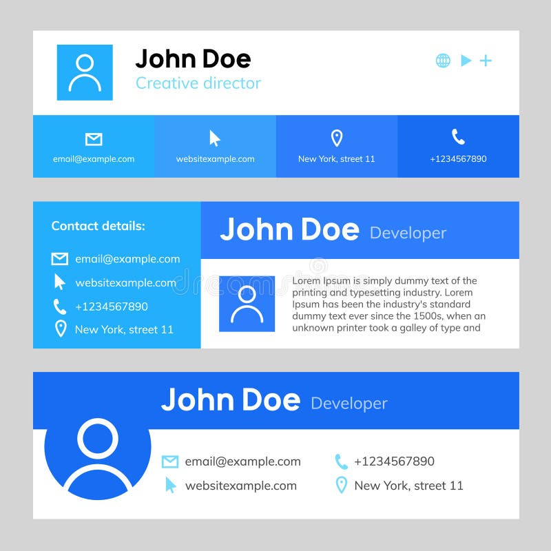 Email Signature Template Design. Corporate Mail Business Email ...