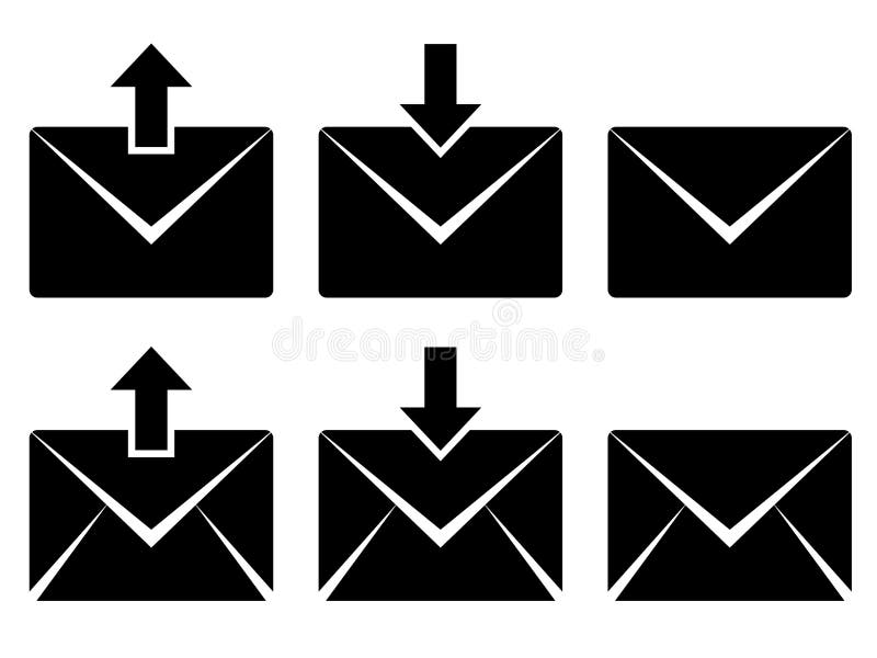 Email signs stock vector. Illustration of private, collection - 24645424