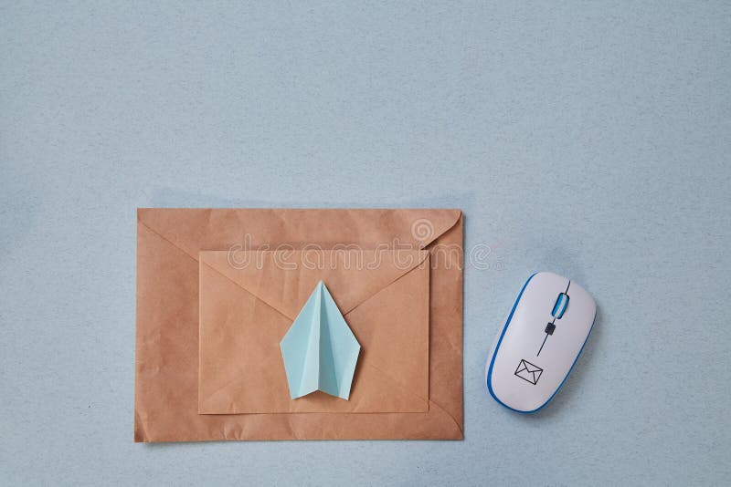 Email or Sms Marketing and Message Online, Online Chat Concept: Paper ...